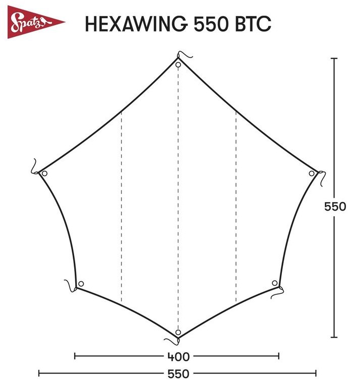 Spatz Hexawing 550 BTC - Tarp Wir sind Ihr Spezialist für Outdoor ...