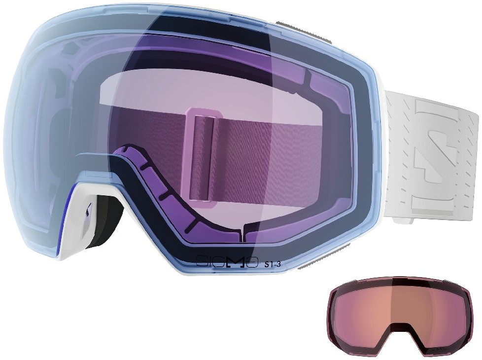 Salomon Radium Prime Sigma Photochromic+ - White/Sigma Photo Sky Blue ...