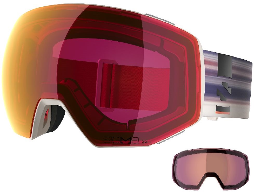 Salomon Radium Prime Sigma+ - Rainy Day/Sigma Poppy Red + Sigma Light ...