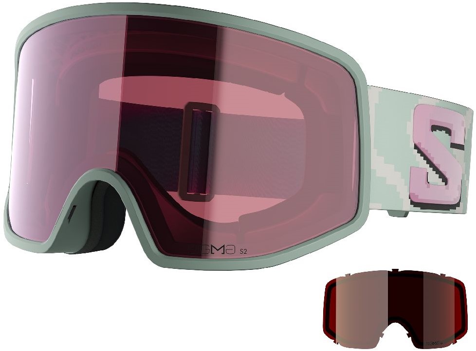 Salomon Sentry Pro Sigma+ - Iceberg Green/Sigma Silver Pink + Sigma Gun ...