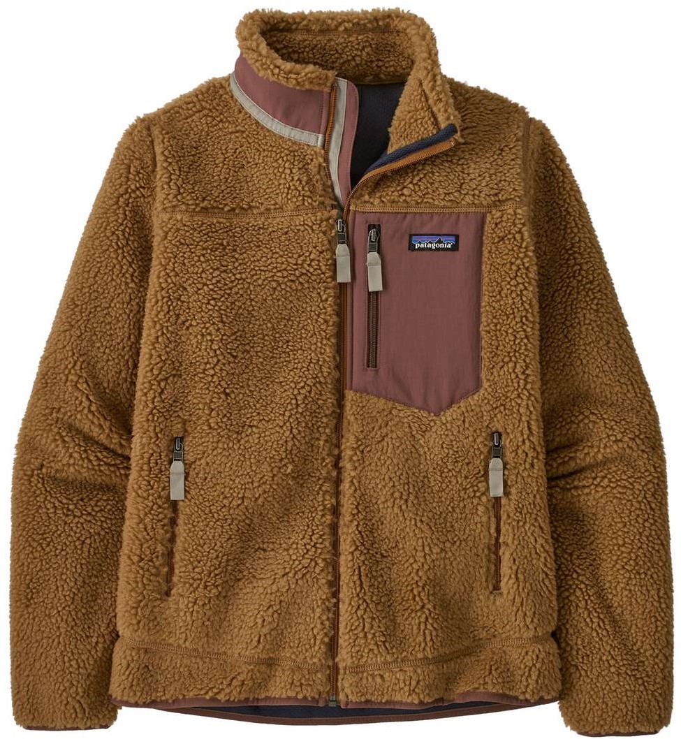 Patagonia W's Classic Retro-X Jacket - Nest Brown w/Dulse Mauve - XL ...